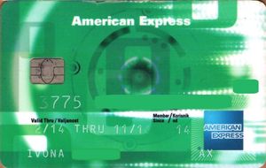 Bank Card: American-Express (Privredna Banka Zagreb, CroatiaCol:HR-AE-0005
