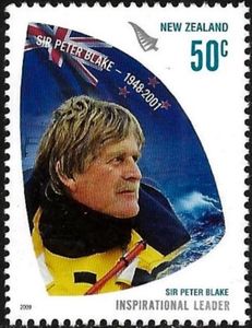 Stamp: Sir Peter Blake - Inspirational Leader (New Zealand(Sir Peter Blake (Yachtsman ...