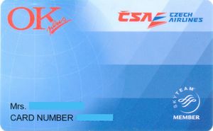 Functional Card: CSA Globe blue Member-1 (Airlines, Czech Republic ...