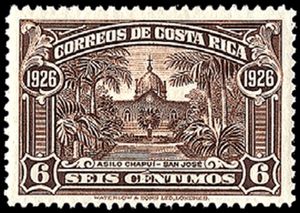 Stamp: Chapui Asylum, San Jose (Costa Rica(Definitives. Buildings) Mi ...