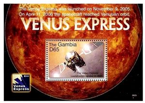 Stamp: Venus Express (Gambia(Space Achievements (2006)) Mi:GM BL704,Sn ...