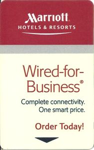 Hotel Card: Marriott Hotels & Resort Wired-for-Business (Marriott ...