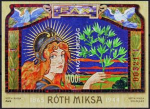 切手: 150th birthday of Miksa Róth (ハンガリーMi:HU BL380B,Sg:HU MS5505,AFA:HU ...