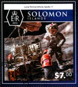 Stamp: Apollo 17, Lunar Roving Vehicle (Solomon Islands(The Apollo ...
