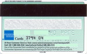 Bank Card: American Express Corporate US 379404 (American Express ...