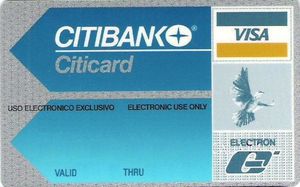 Bank Card: Citibank (Citibank, Spain) Col:ES-VE-0008