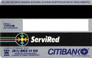 Bank Card: Citibank (Citibank, Spain) Col:ES-VE-0008
