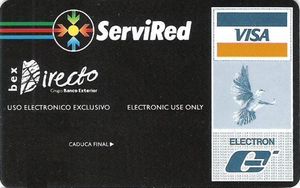 Bank Card: BEX Directo (Banco Exterior, SpainCol:ES-VE-0012