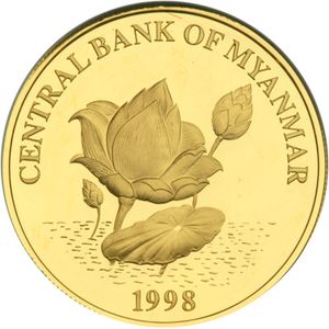 Coin: 5,000 Kyats (Year of the Tiger) (Myanmar(1991~Today - Union of ...