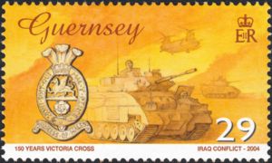 Stamp: Iraq Conflict, 2004 (Guernsey(150th Anniv of the Victoria Cross ...