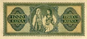 Banknote: 1,000 Kuna (Croatia(1943 Issue) Wor:P-12