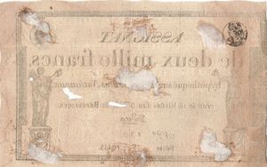 Banknote: 2,000 Francs (France(1795 Franc Issue - République Francaise ...