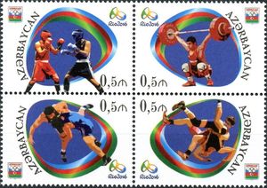 Stamp: Summer Olympic Games 2016 - Rio de Janeiro (Azerbaijan(Summer ...