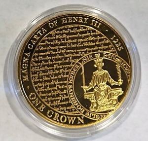 Moneda: 1 Crown (Magna Carta 800th Anniversary, Magna Carta of Henry ...