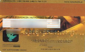Bank Card: Lukas Bank (Lukas Bank, PolandCol:PL-VI-0255