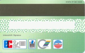 Bank Card: Dresdner bank Maestro-3 (Dresdner Bank, Germany, Federal ...