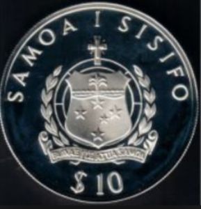 Münze: 10 Tālā (RA I) (Samoa(Thor Heyerdahl Expeditions) Col:WS-000149 ...