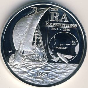 Münze: 10 Tālā (RA I) (Samoa(Thor Heyerdahl Expeditions) Col:WS-000149 ...