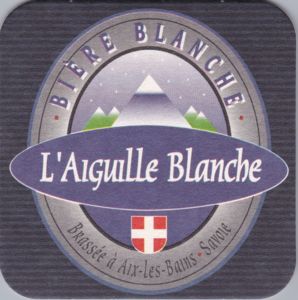 Sous-bock de bière: L'Aiguille Blanche (Brasserie des Cîmes, FranceCol ...