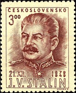 Stamp: 70th Birthday of J. V. Stalin (Czechoslovakia(J. V. Stalin) Mi ...
