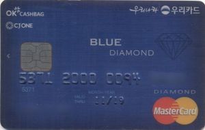 Bank Card: Blue Diamond (Woori Bank, Korea, SouthCol:KR-MC-0017
