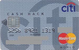 Bank Card: Citi. Cash Back. Express card (Citibank, RussiaCol:RU-MC-0051.12