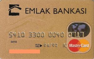 Bank Card: Emlak Bankası (Emlak Bankası, Türkiye (Turkey)Col:TR-MC-0369
