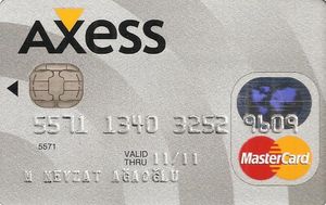 Bank Card: Axess (Akbank T.A.Ş., Türkiye (Turkey)Col:TR-MC-0034