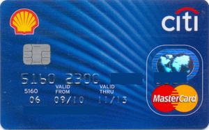 Bank Card: citi - Shell (Citibank, Czech RepublicCol:CZ-MC-0117