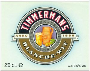 Drink Label: Timmermans Blanche-Wit (Timmermans (John Martin ...