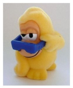 Meal Toy: Yellow Gorilla (Kinder Surprise, Europe) (Kinder - Gorillas ...