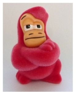 Meal Toy: Red Gorilla (Kinder Surprise, Europe(Kinder - Gorillas) Col:2S-30