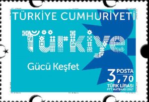 Stamp: Economic Development Promotion Campaign - Turkish Slogan ...
