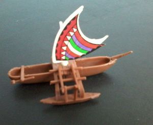 Meal Toy: Boat (Kinder Surprise, Europe(Kinder - outrigger boats) Col ...