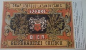 Drink Label: Export Bier (Zámecký pivovar Chyše, Czech RepublicCol:CZ ...