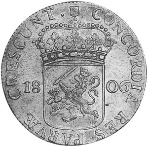 Coin: 1 Rijksdaalder (Netherlands) (1806~1810 - Kingdom of Holland ...