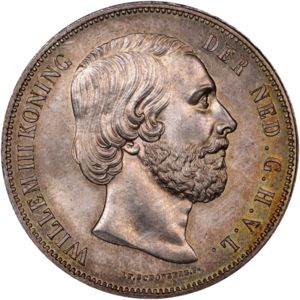 Coin: 2½ Gulden (Rijksdaalder) (Netherlands) (1849~1890 - 3rd King ...