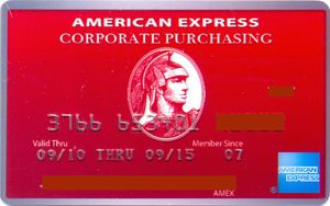 Bank Card: American Express CORPORATE PURCHASING US 376665 (American ...