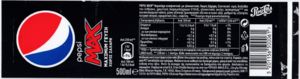Etiqueta de bebida: Pepsi MAX, maximum taste (PEPSICO-IVI Ltd ...