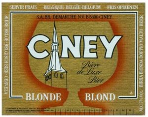 Drink Label: Ciney Blonde-Blond (Brasserie Demarche, BelgiumCol:BE-BEER-011612