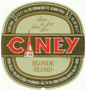 Drink Label: Ciney Blonde-Blond (Brasserie Demarche, BelgiumCol:BE-BEER ...
