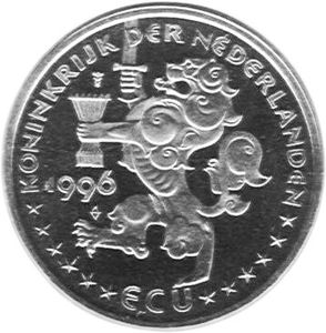 Coin: 1 Ecu (Vacation) (Netherlands) (1991-1998 - ECU (European ...