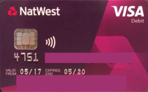 Cartões de bancos: NatWest Visa Debit Card (National Westminster Bank ...