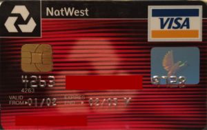 Bank Card: Natwest Visa Card (National Westminster Bank, United Kingdom ...