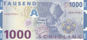 Banknote: 1,000 Schilling (Karl Landsteiner) (Austria(1997 Issue) Wor:P ...