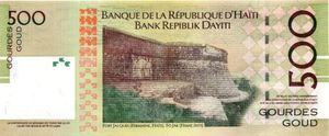 Banknote: 500 Gourdes (Haiti) (1999-2016 Issue) Wor:P-277f