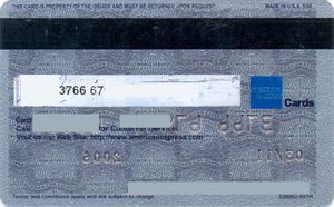 Bank Card: American Express Platinum US 376667 (American Express ...
