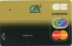 Bank Card: Eurocard Mastercard (Credit Agricole, FranceCol:FR-MC-0037.02
