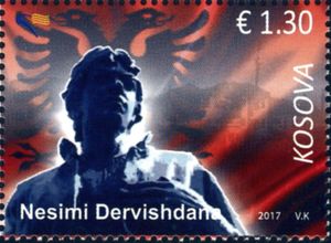 Timbre: Martyrs - Nesimi Dervishdana (KosovoMi:KO 377,Sn:KO 337,Yt:KO 236 📮