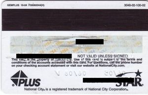 Bank Card: NationalCity (National City Bank, United States of America ...
